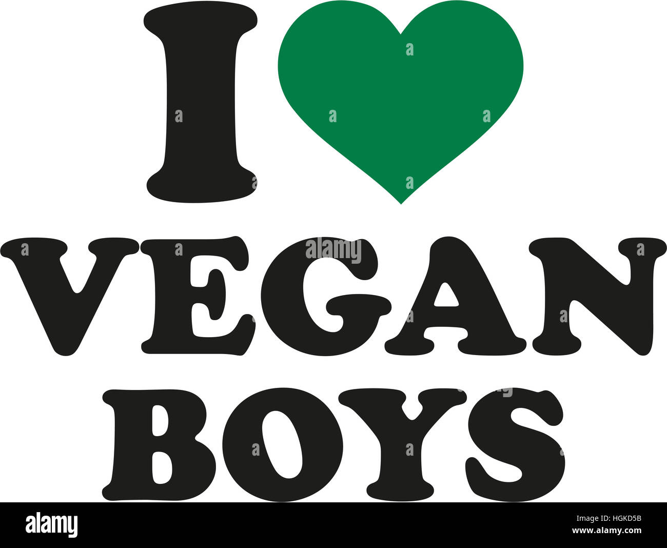 I love vegan boys Stock Photo - Alamy