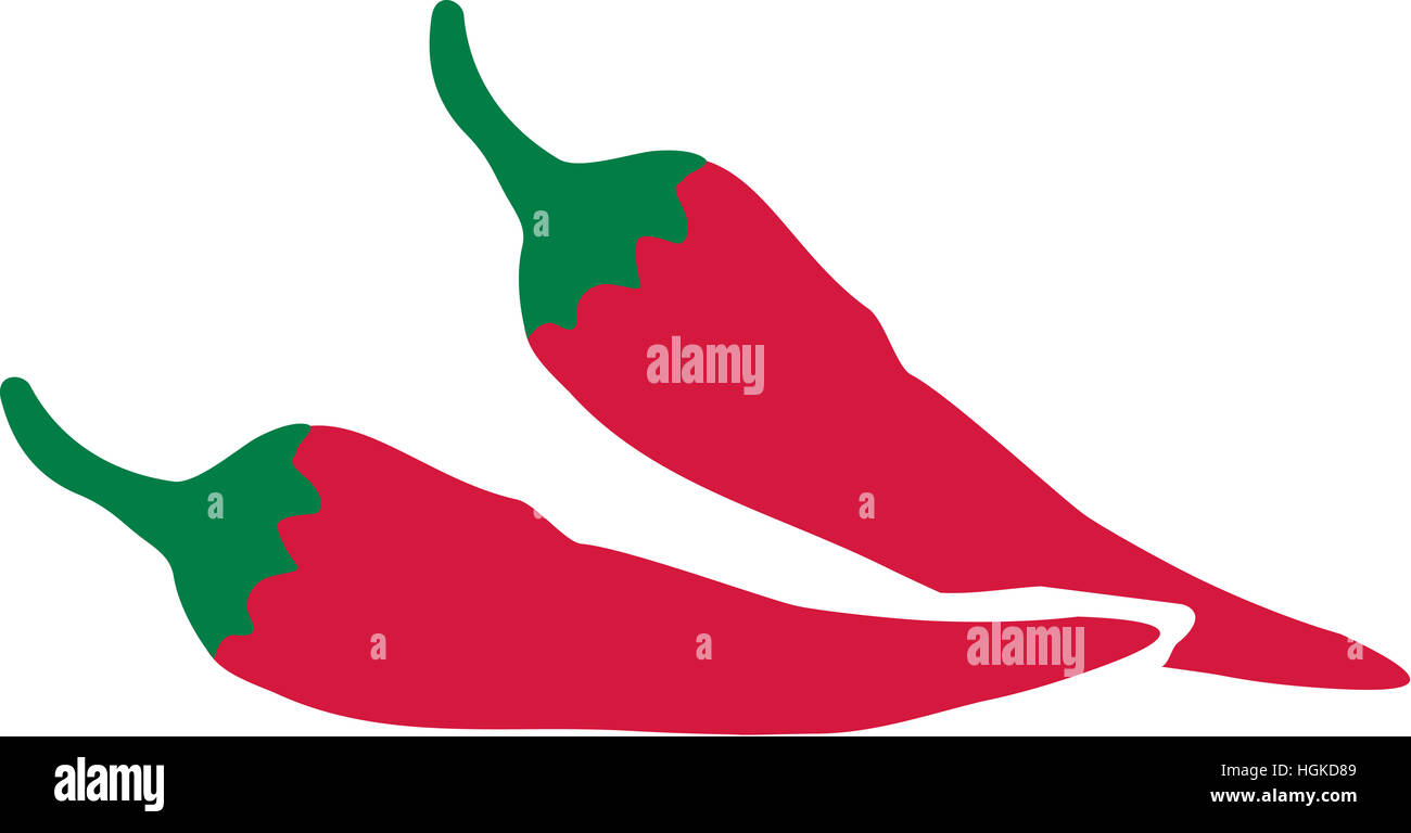 Chili pepper silhouette hi-res stock photography and images - Alamy