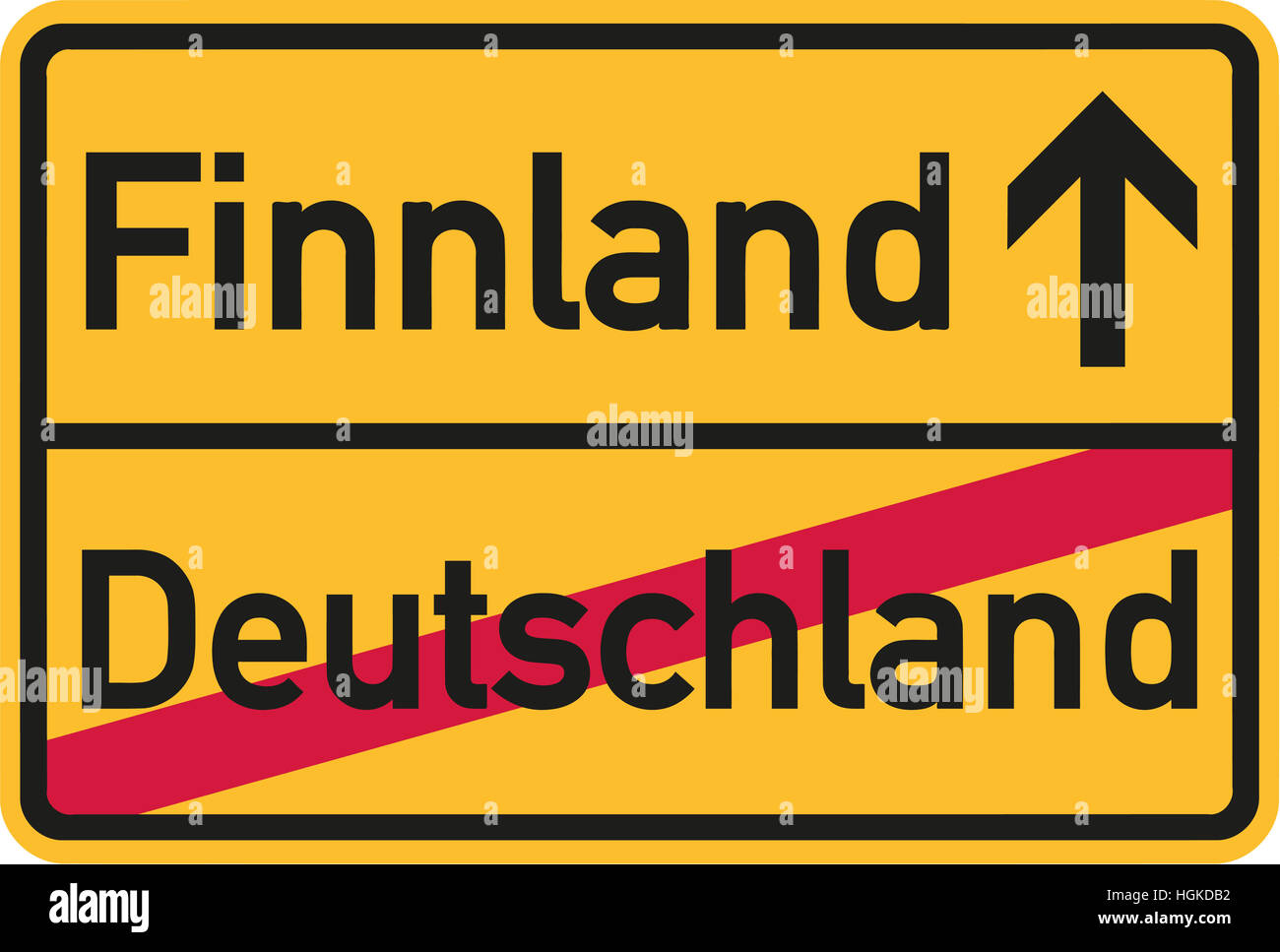 Finnish road sign hi-res stock photography and images - Alamy