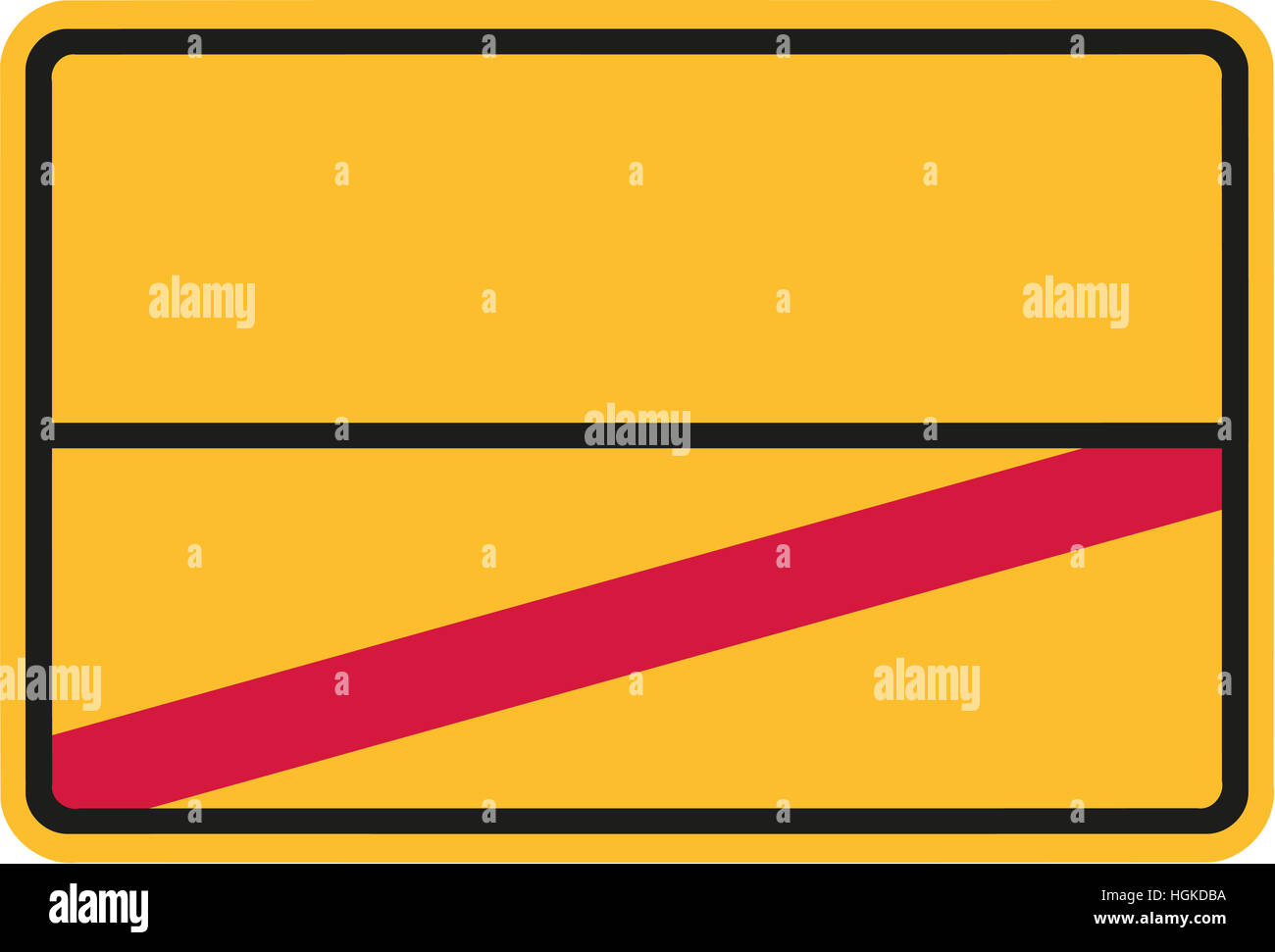 German town sign Stock Photo - Alamy