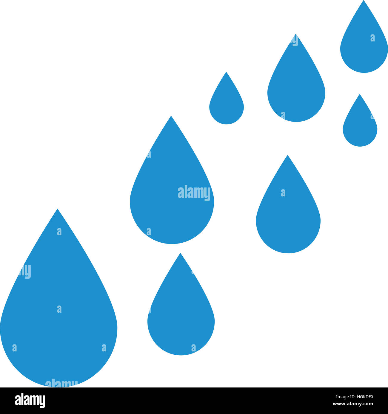 Water drops blue Cut Out Stock Images & Pictures - Alamy