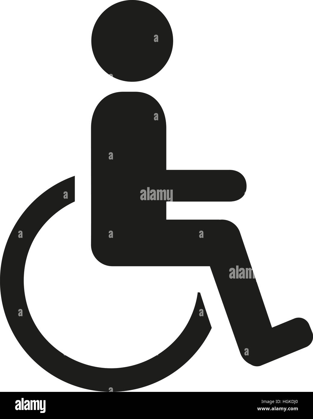 Wheelchair pictogram hi-res stock photography and images - Alamy