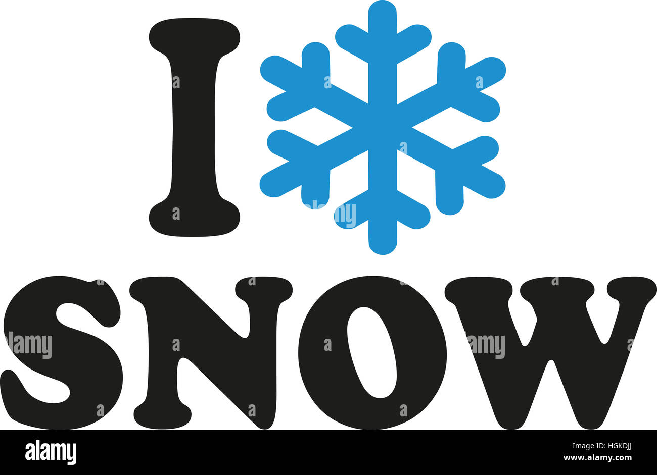 I love snow Stock Photo - Alamy
