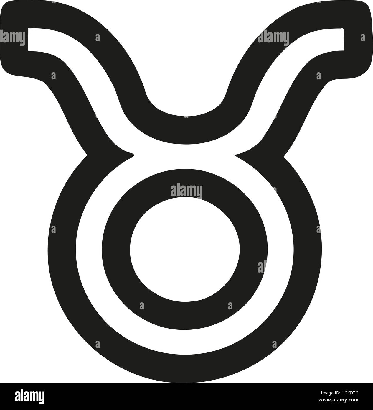 Taurus zodiac sign outline Stock Photo - Alamy