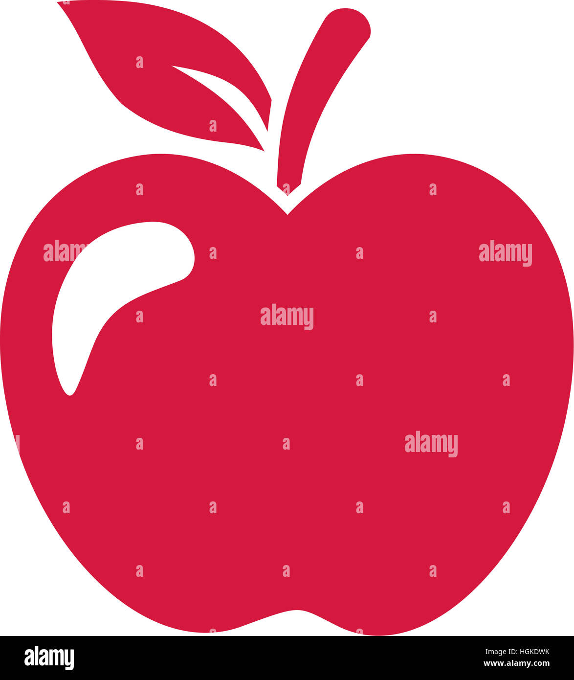 Red Apple icon Stock Photo - Alamy