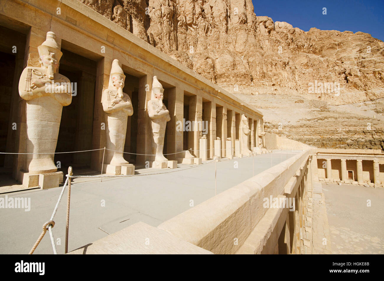 Outer view of the Mortuary Temple of Hatshepsut, Is an ancient funerary ...