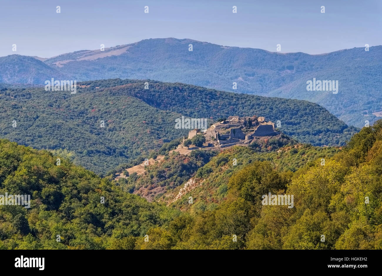 Burg Termes im Süden Frankreichs - cathare castle Termes in southern ...
