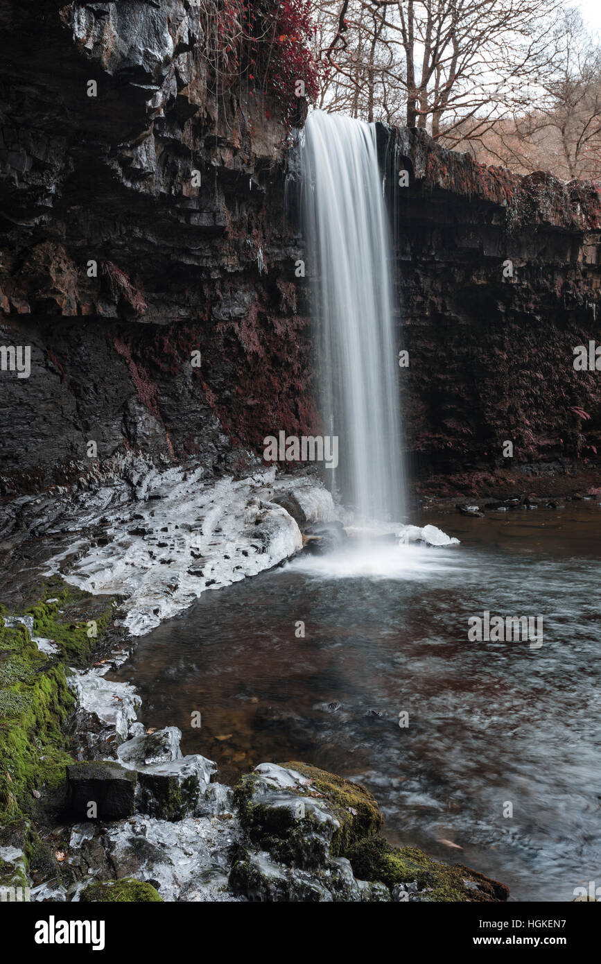 Beautiful waterfall landscape image in forest during Autumn Fall Stock ...