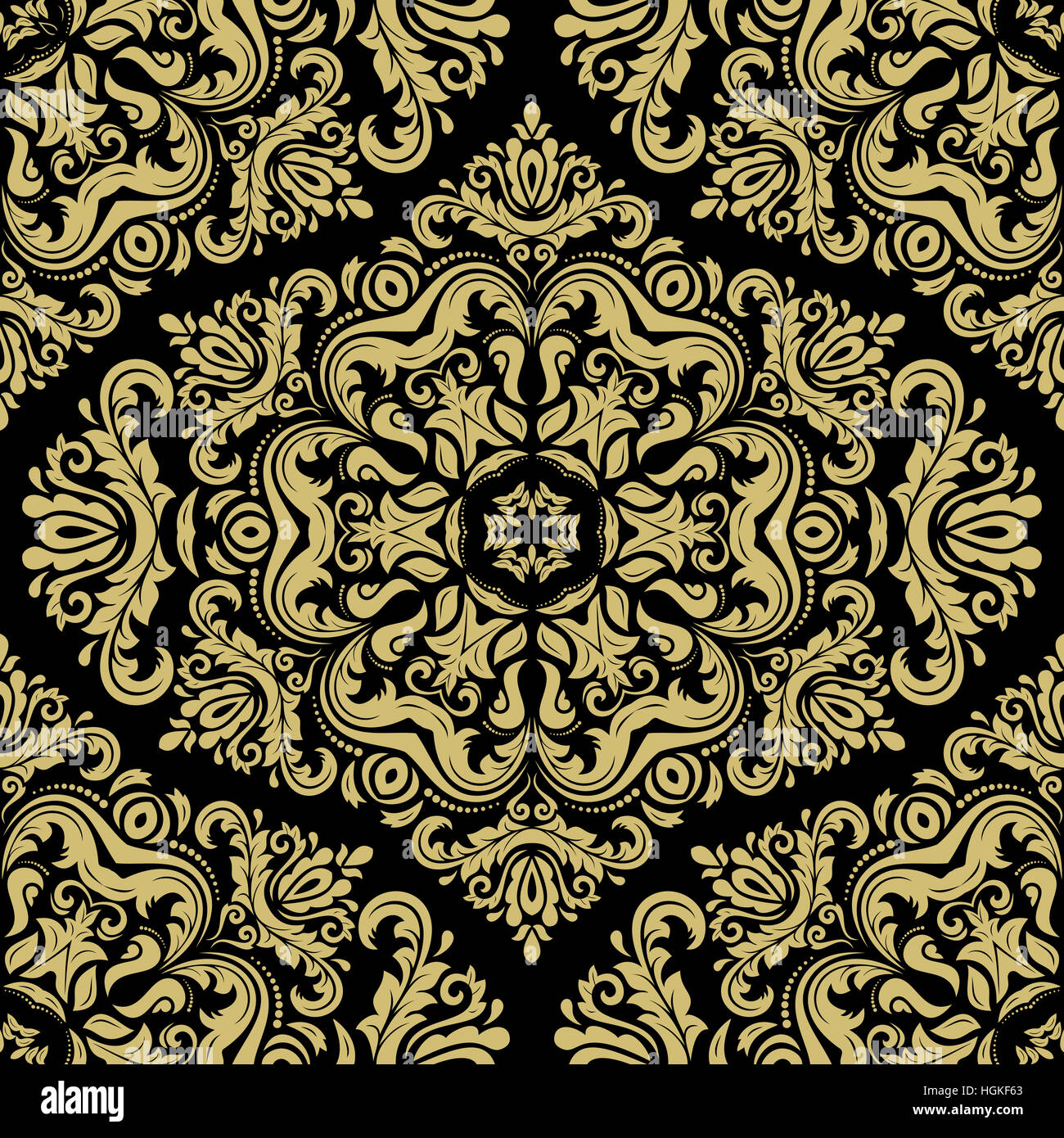 Seamless Wallpaper in the Style of Baroque Stock Photo - Alamy