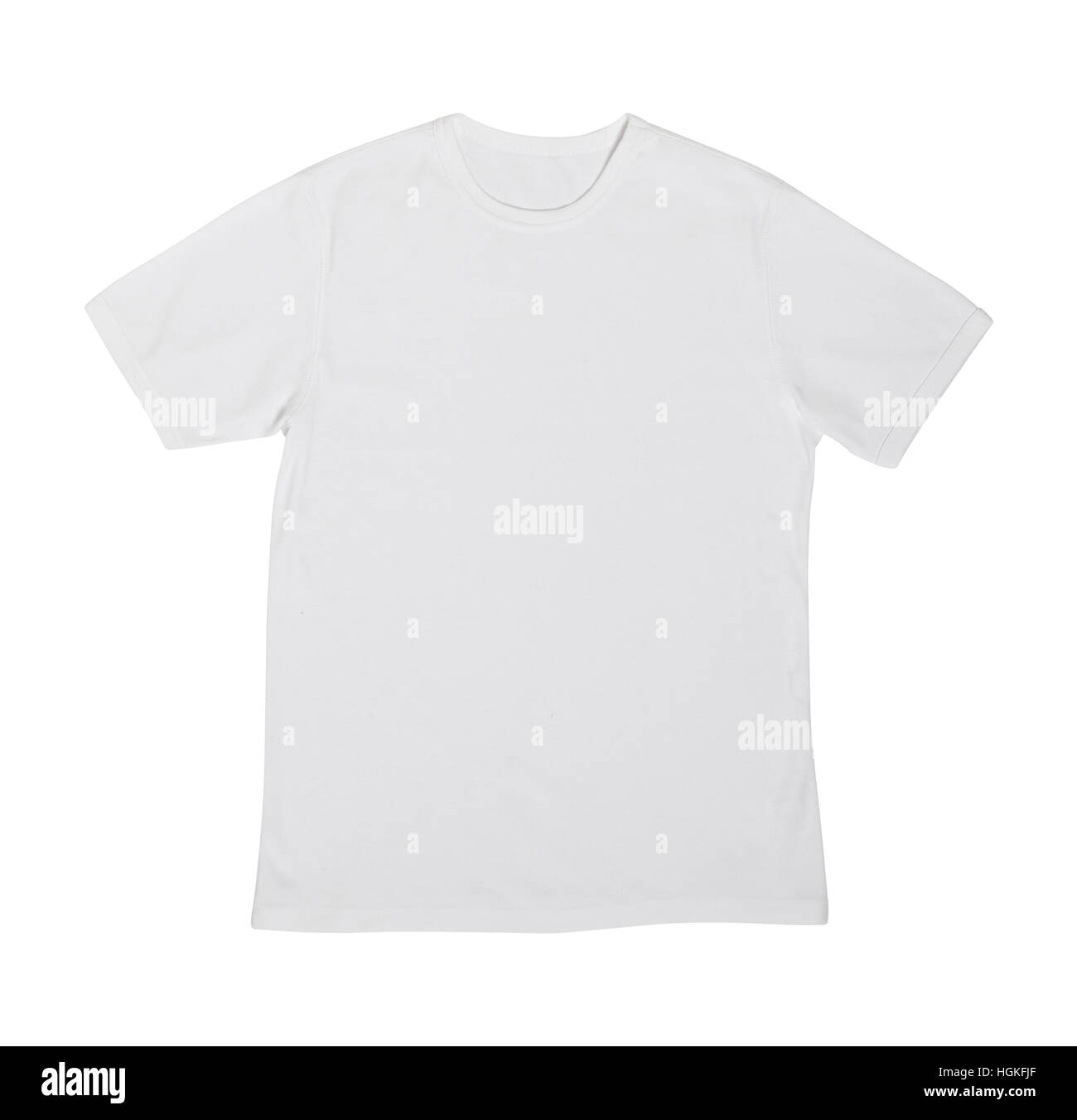 White T-Shirt isolated on a white background Stock Photo - Alamy