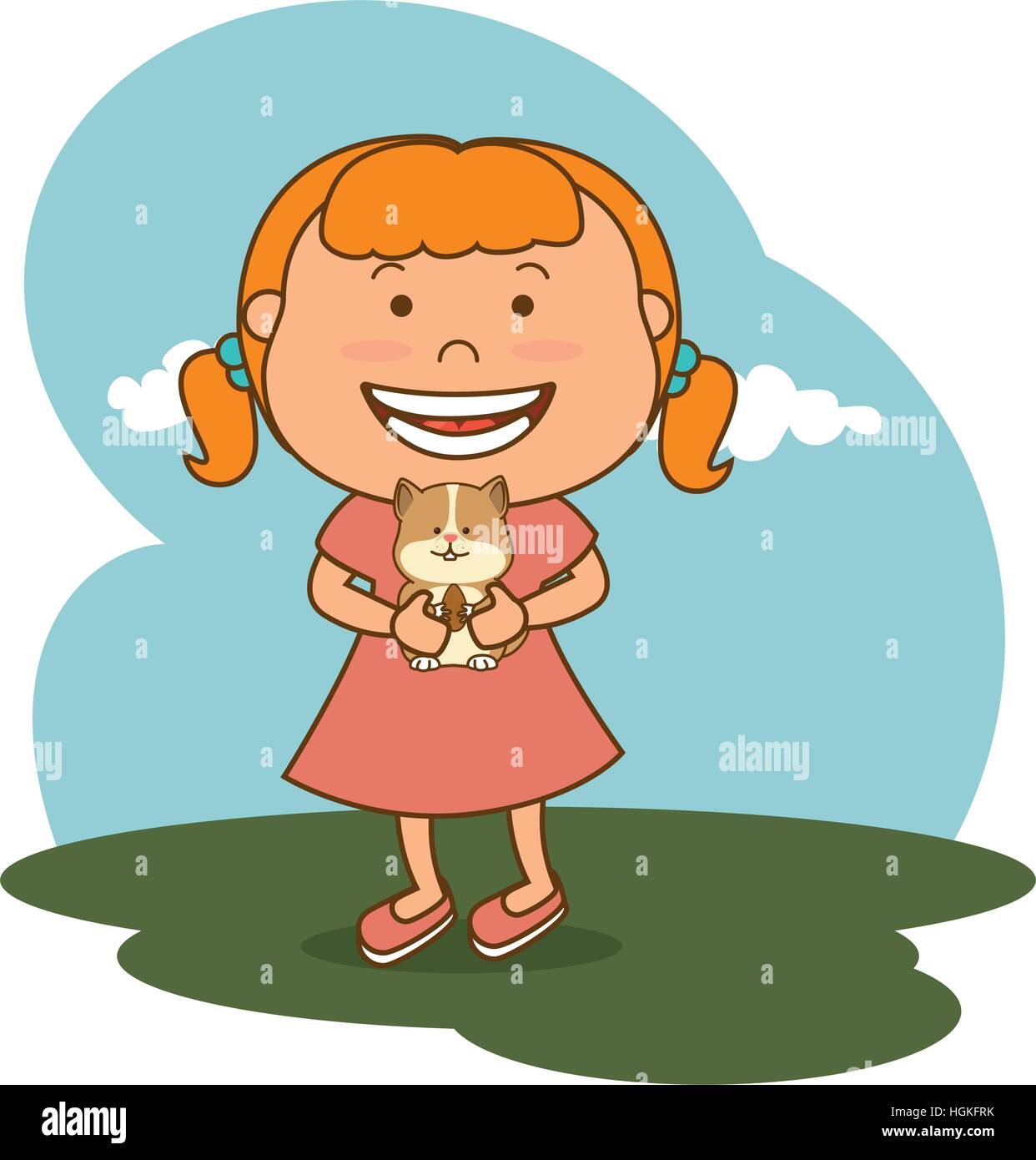 kid with cute mascot vector illustration design Stock Vector Image ...