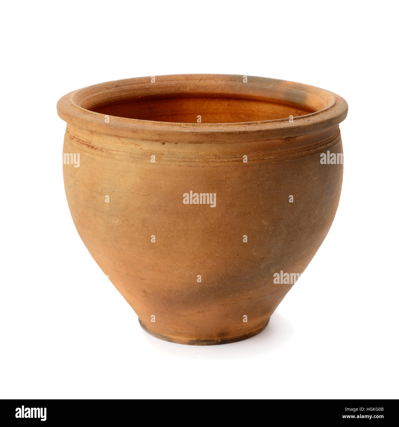 clay pot isolated on white background Stock Photo - Alamy
