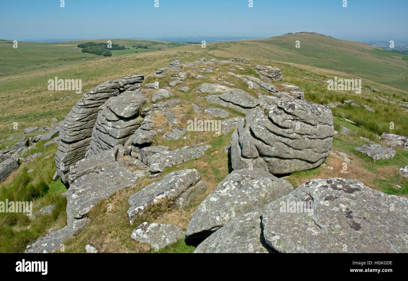 Oke Tor on the northwestern Dartmoor Stock Photo - Alamy