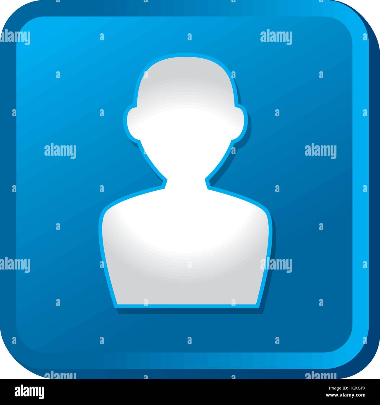 user silhouette button icon vector illustration design Stock Vector ...