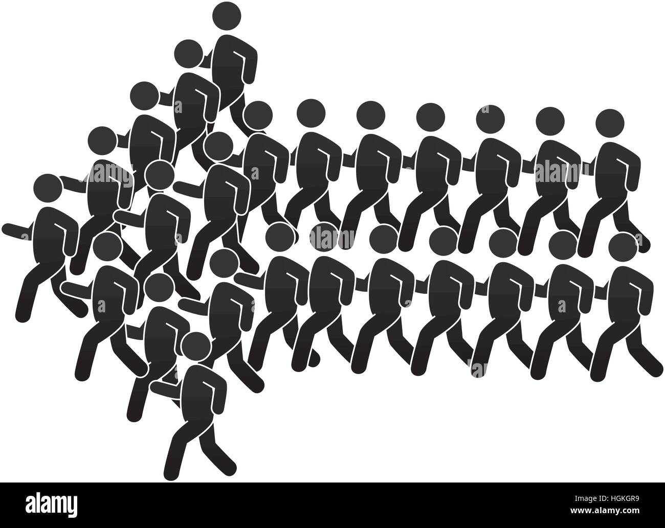 Group business people forming Stock Vector Images - Alamy