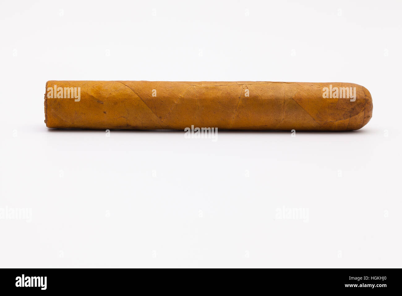 Luxury Cuban cigar and on the white background Stock Photo - Alamy