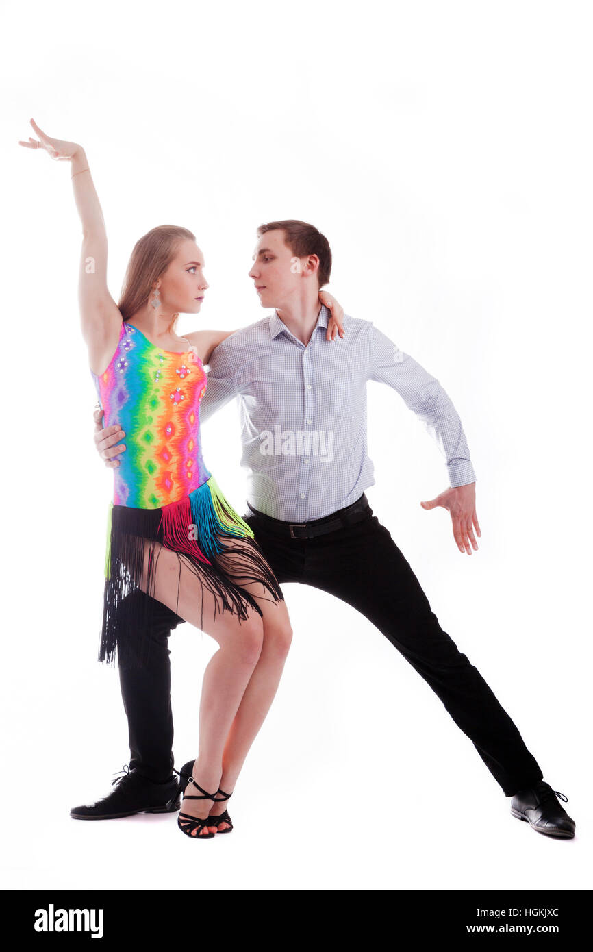 Latino dancers in action Stock Photo - Alamy