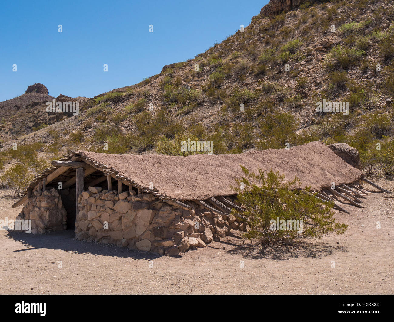 Luna's Jacal, Old Maverick Road, Big Bend National Park, Texas Stock ...