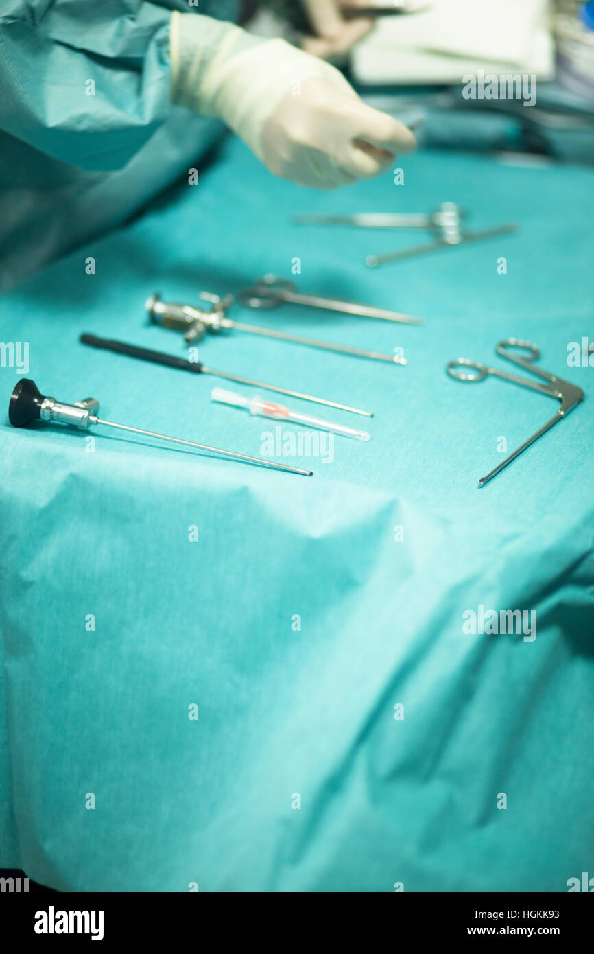 Surgery instrumentation in emergency room operating theater operation ...