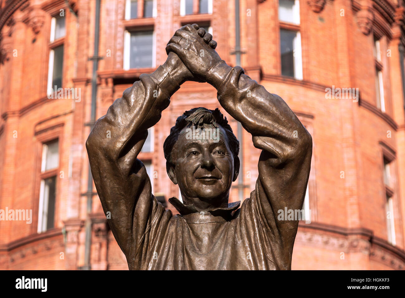 The statue of Brian Clough, at Nottingham Speakers' Corner, in ...