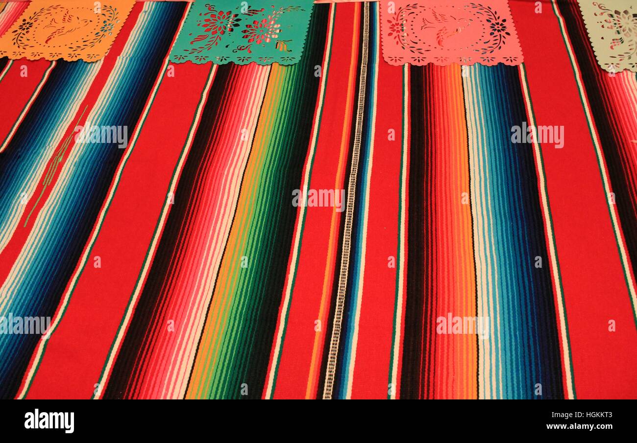 papel picado bunting Mexican poncho serape background fiesta cinco de ...