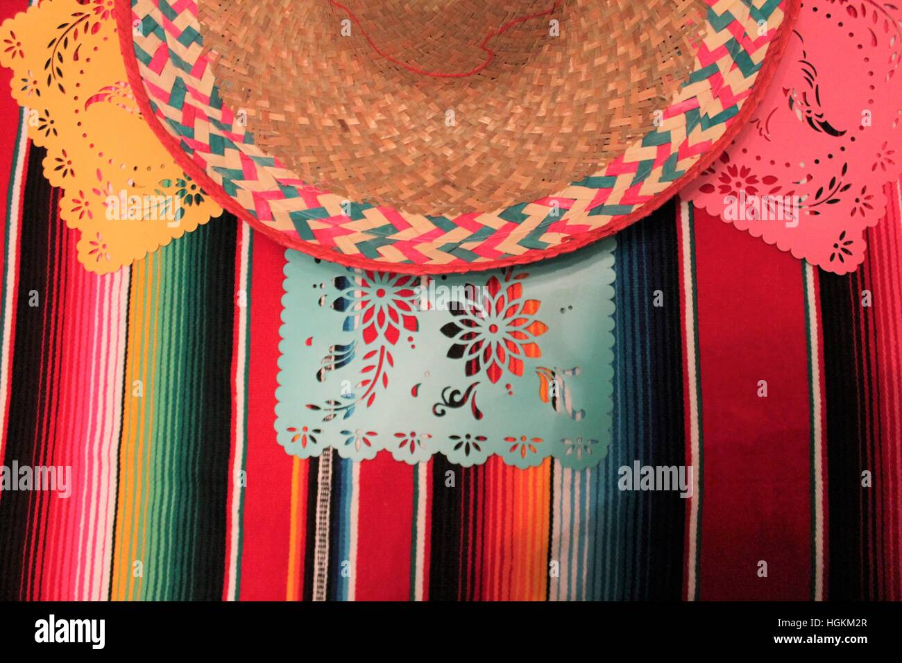 papel picado sombrero poncho background Mexican Mexico fiesta cinco de ...