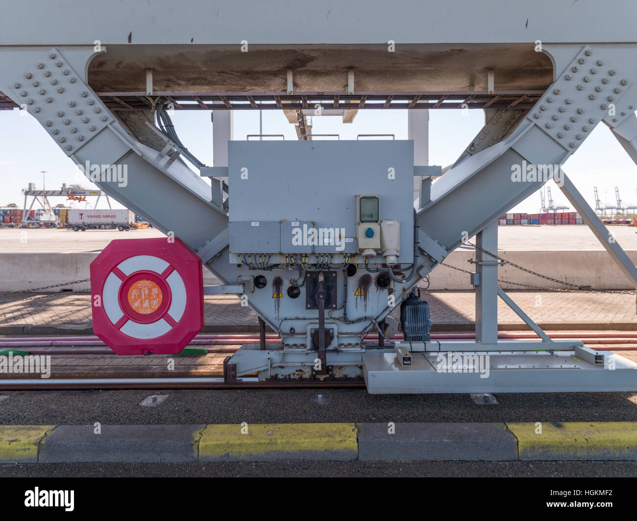 Harbor Terminal Container Stock Photo - Alamy