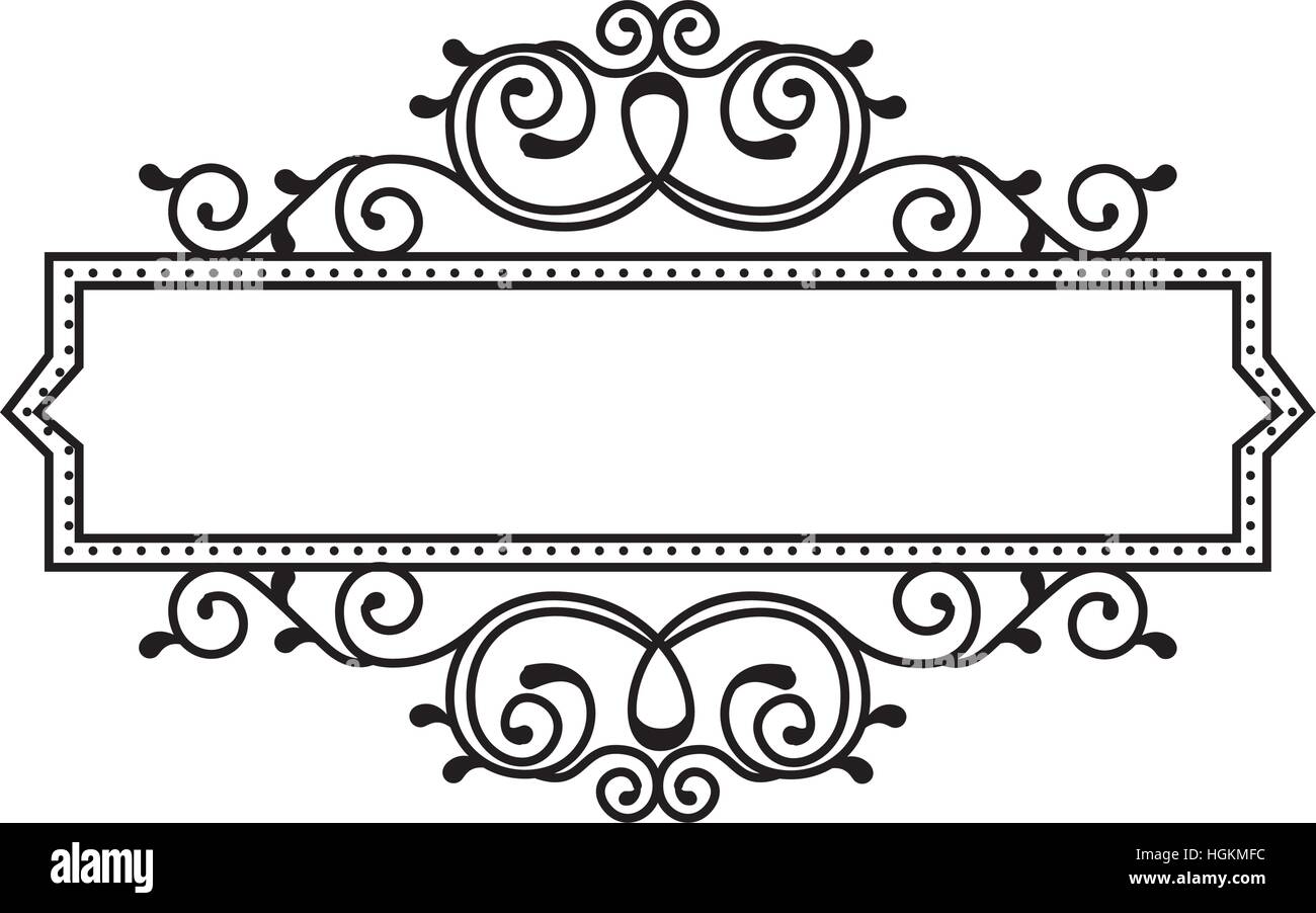 elegant victorian frame icon vector illustration design Stock Vector ...