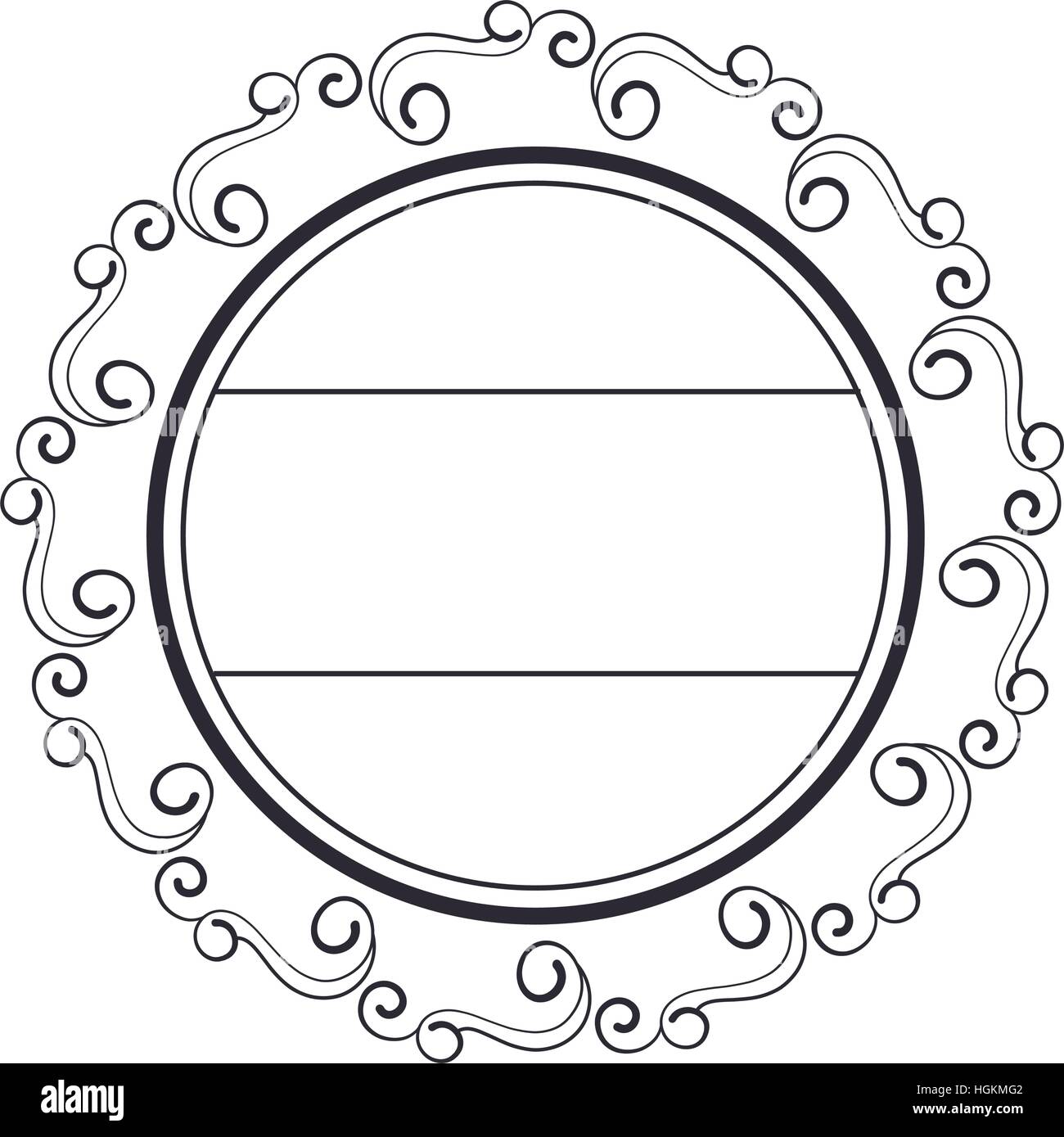 elegant victorian frame icon vector illustration design Stock Vector ...