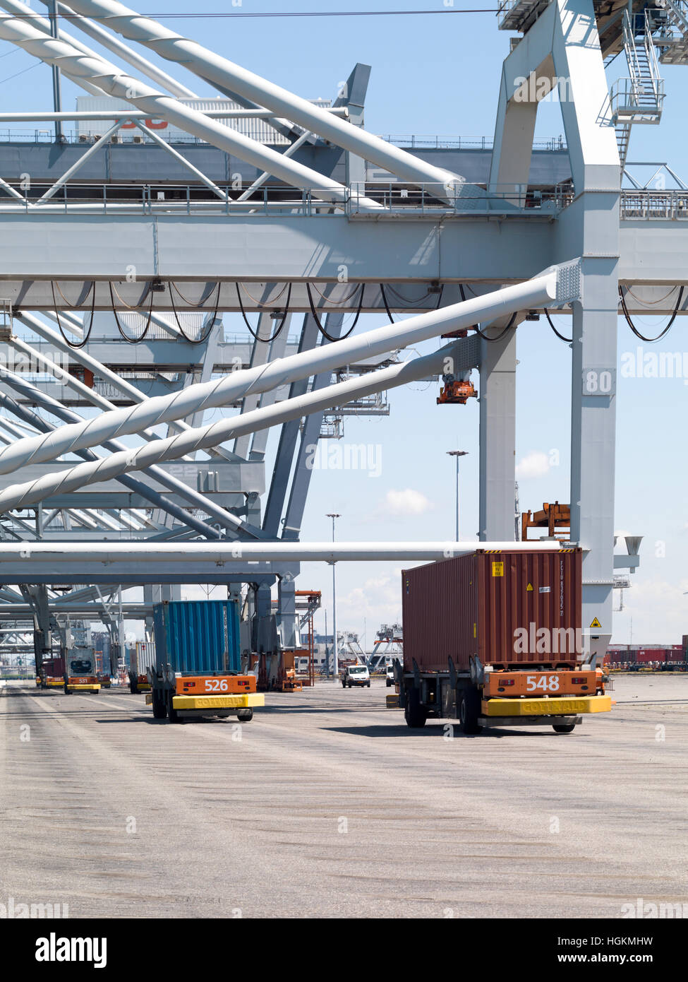 Harbor Terminal Container Stock Photo - Alamy