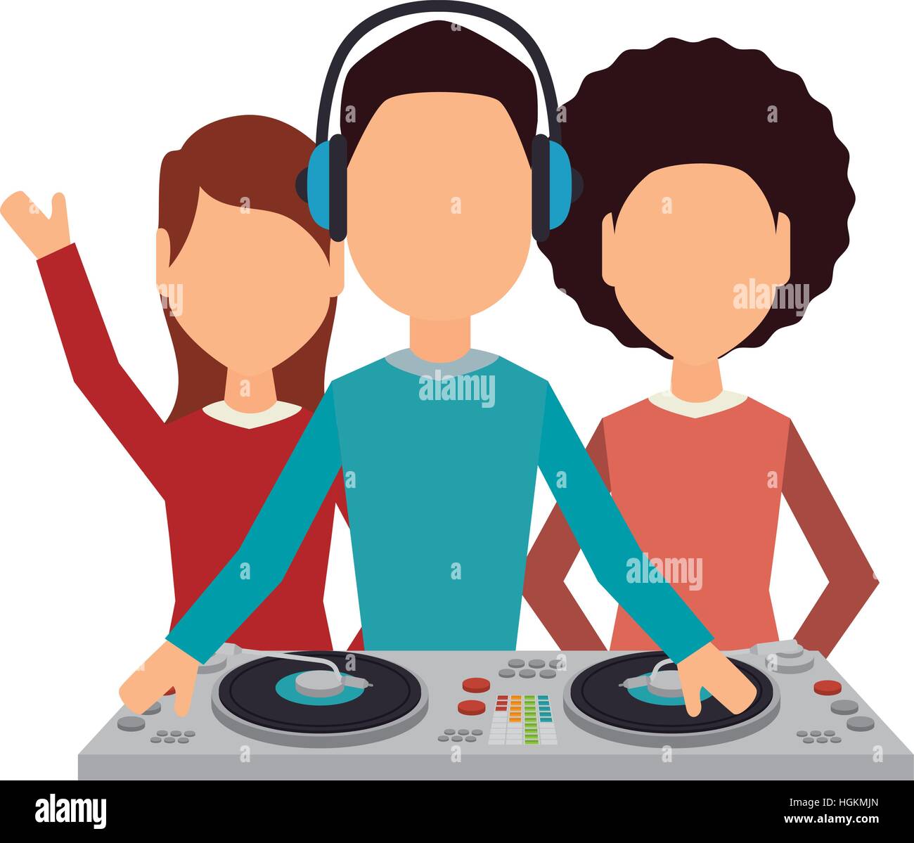 Man listening music icon vector vectors hi-res stock photography and ...