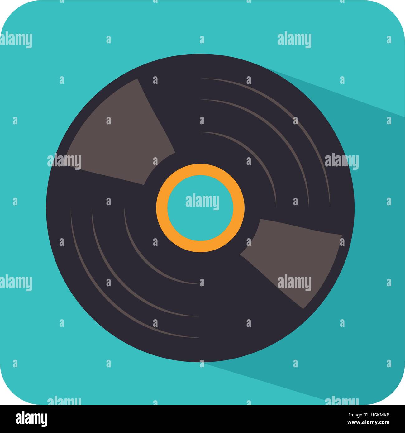 disk vinyl retro music vector illustration design Stock Vector Image ...