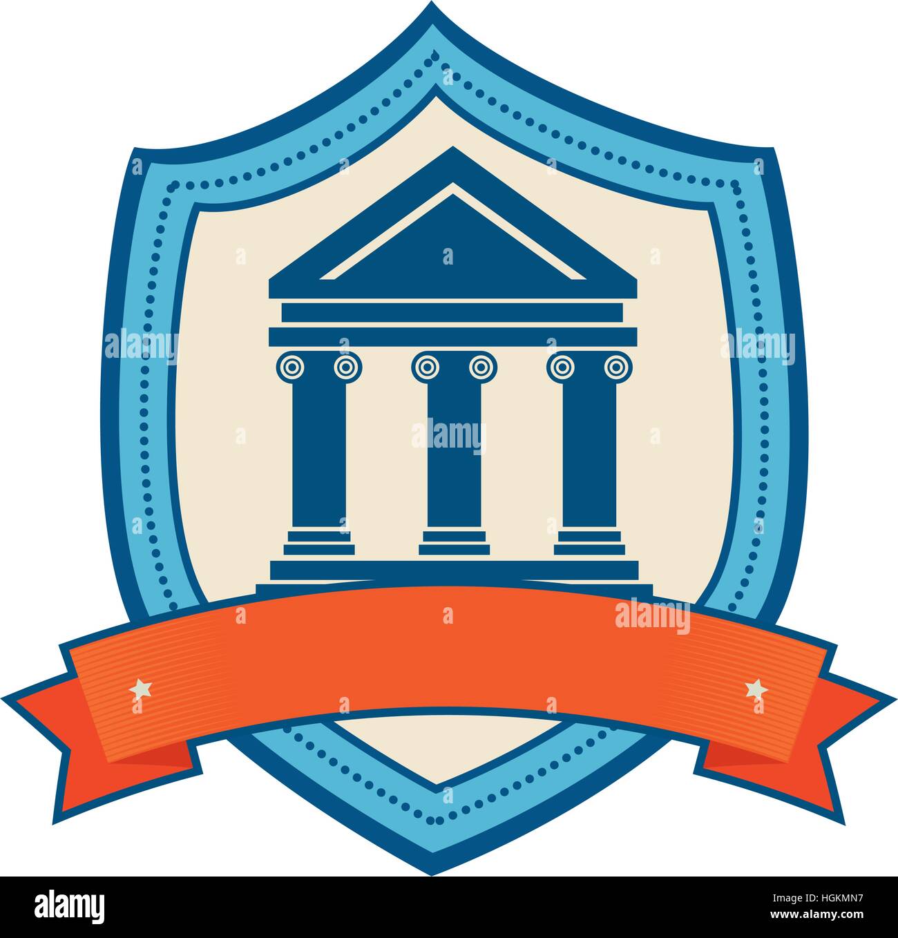 school emblem isolated icon vector illustration design Stock Vector ...