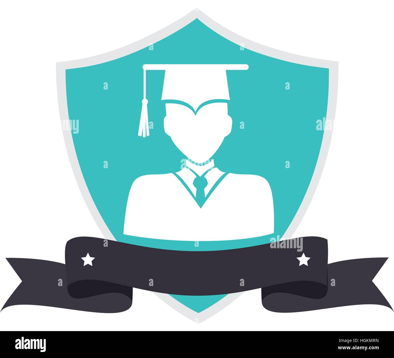 school emblem isolated icon vector illustration design Stock Vector ...