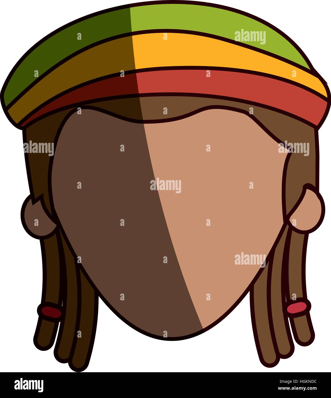 Portrait jamaican man jamaica Stock Vector Images - Alamy