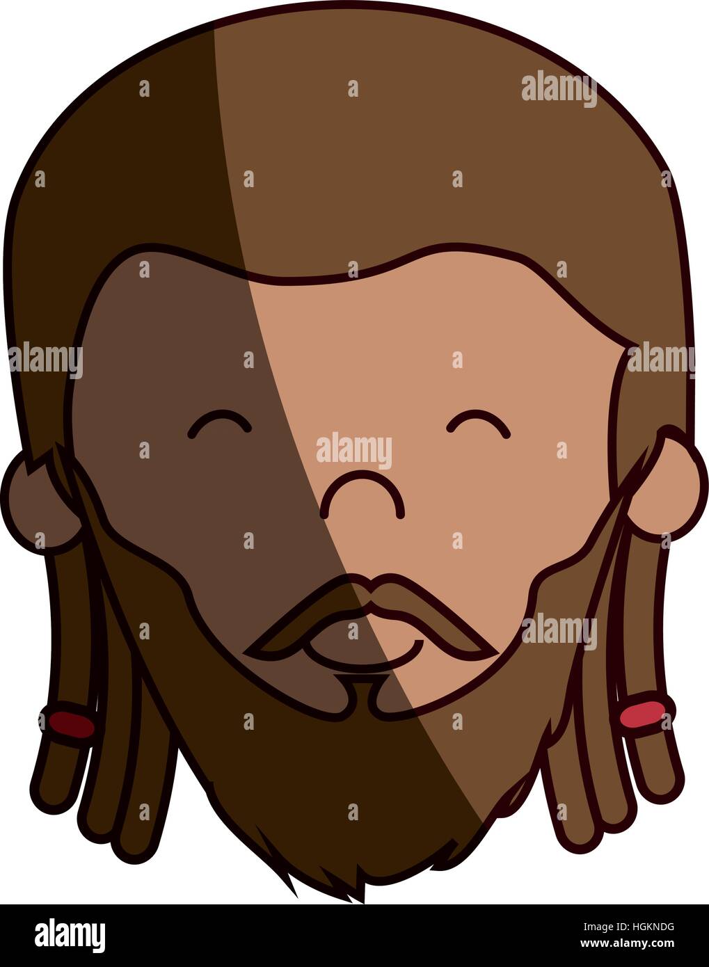 jamaican man character icon vector illustration design Stock Vector ...
