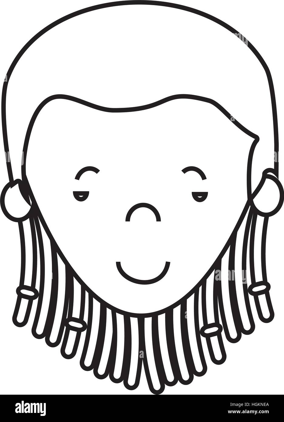 jamaican woman character icon vector illustration design Stock Vector ...