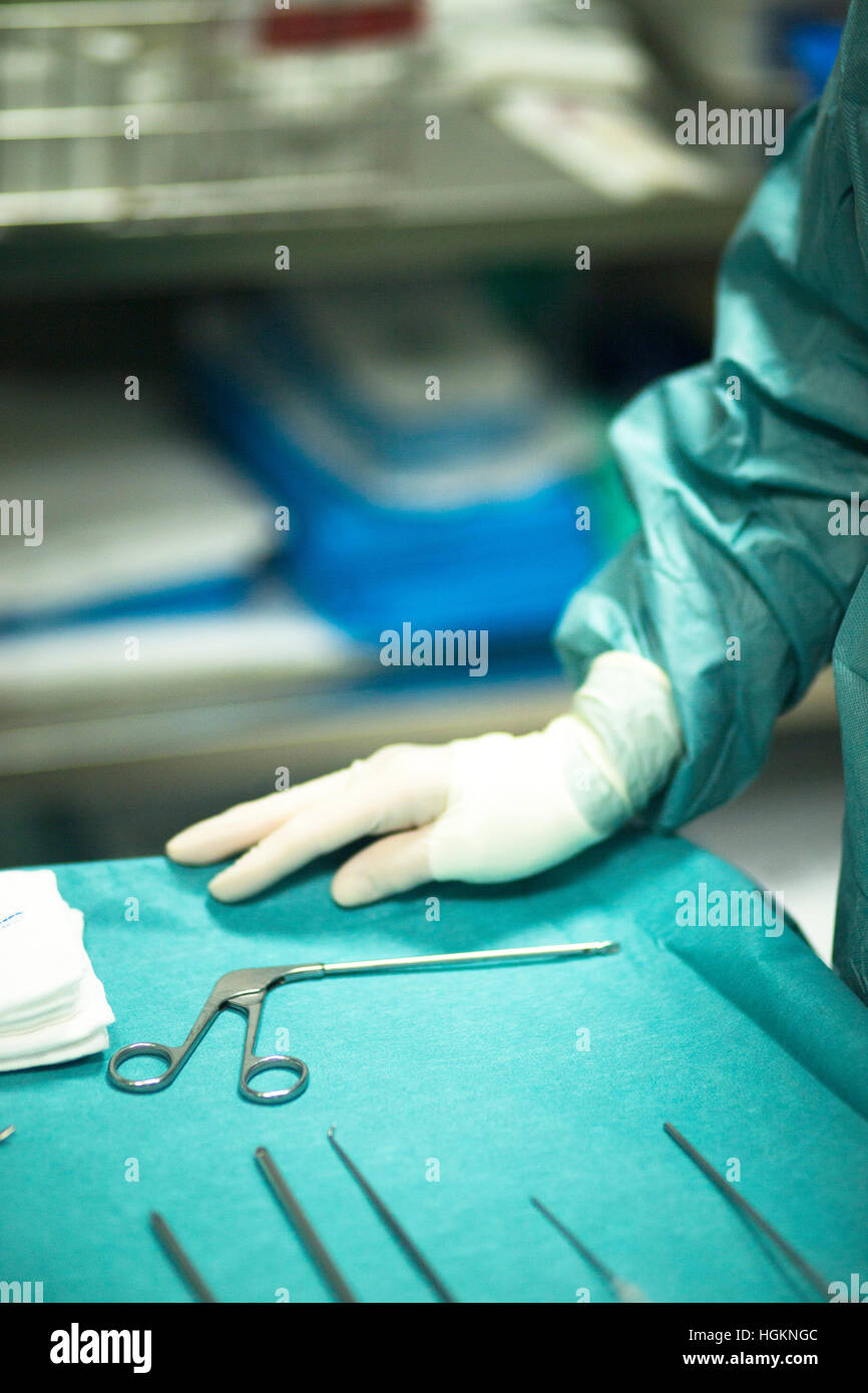 Surgery instrumentation in emergency room operating theater operation ...