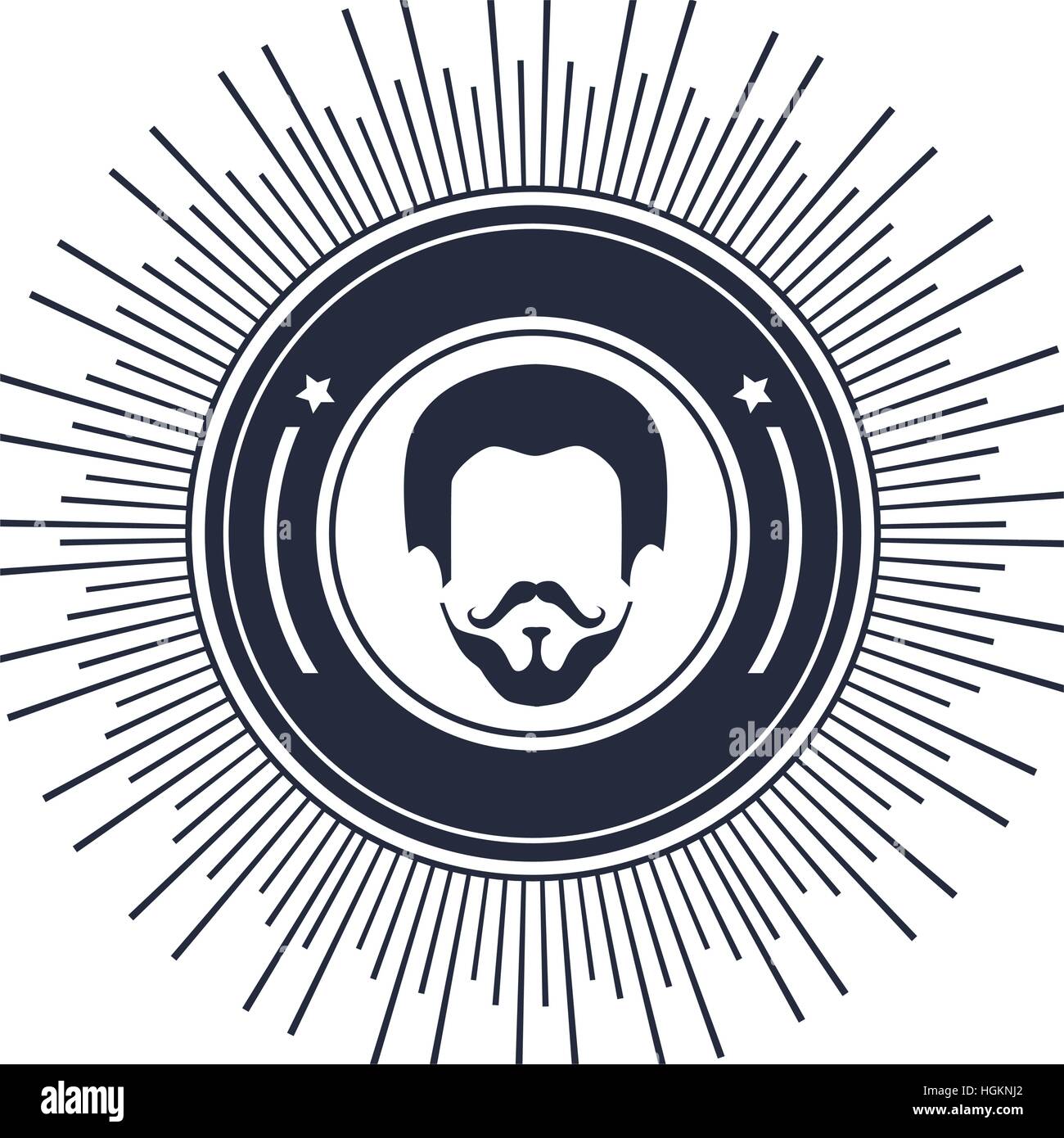 gentleman face hipster style vector illustration design Stock Vector ...