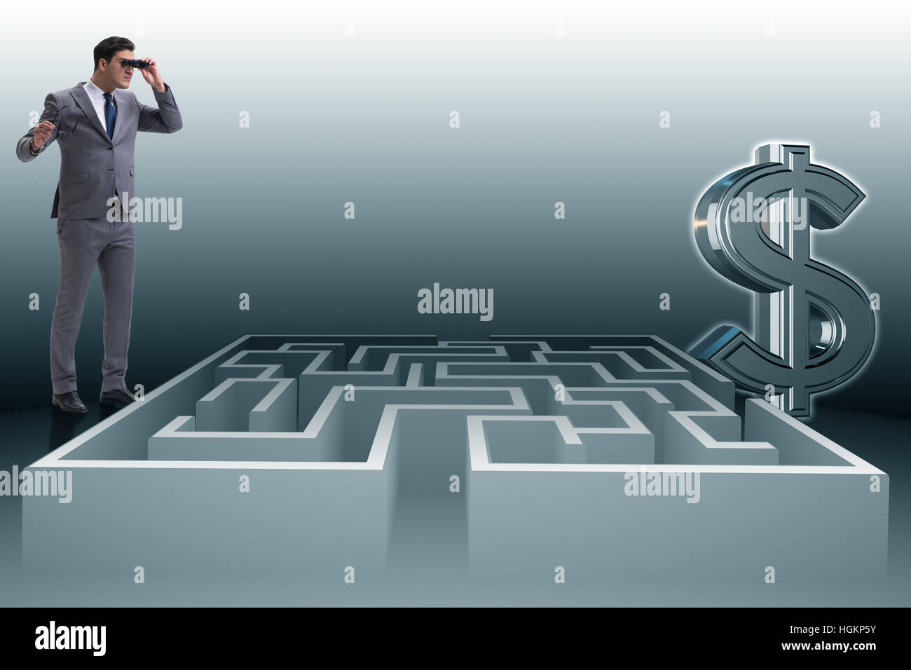 Guide through maze hi-res stock photography and images - Alamy