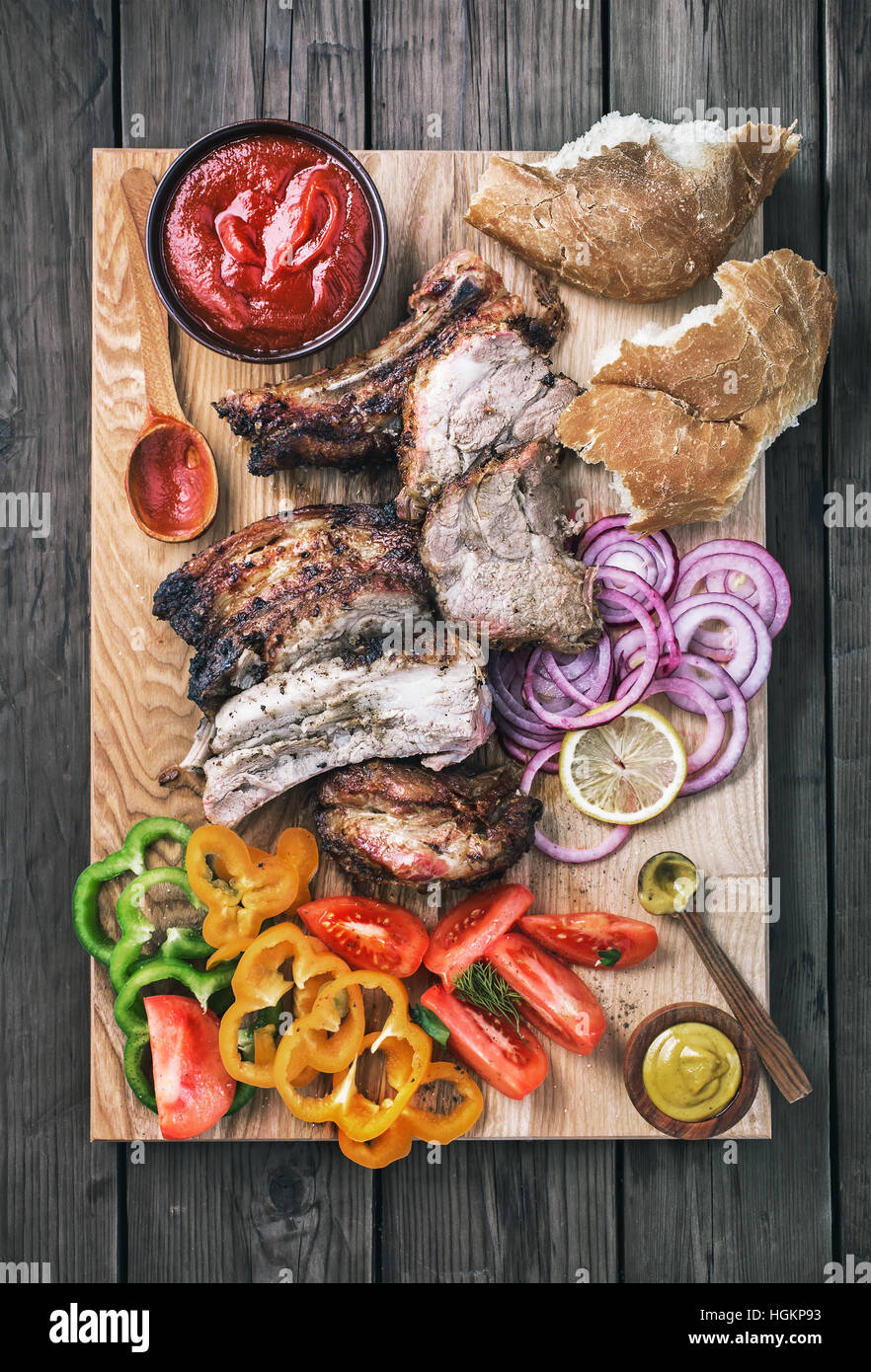 Flat lay lunch hi-res stock photography and images - Alamy