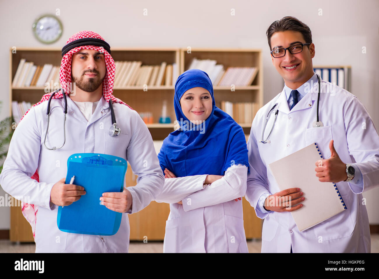 Diversity concept with doctors in hospital Stock Photo - Alamy