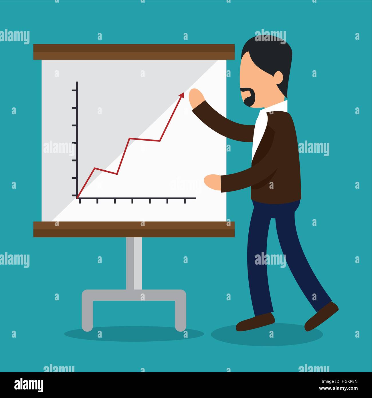 business people with paperboard training icon vector illustration ...
