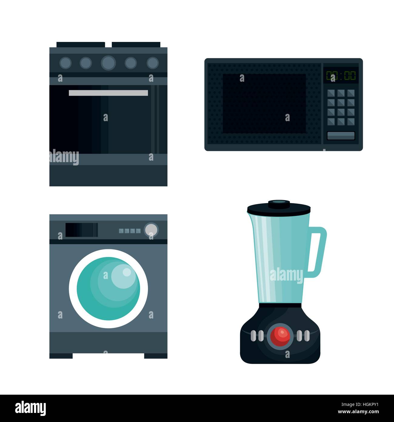 set home appliances icons vector illustration design Stock Vector Image & Art - Alamy