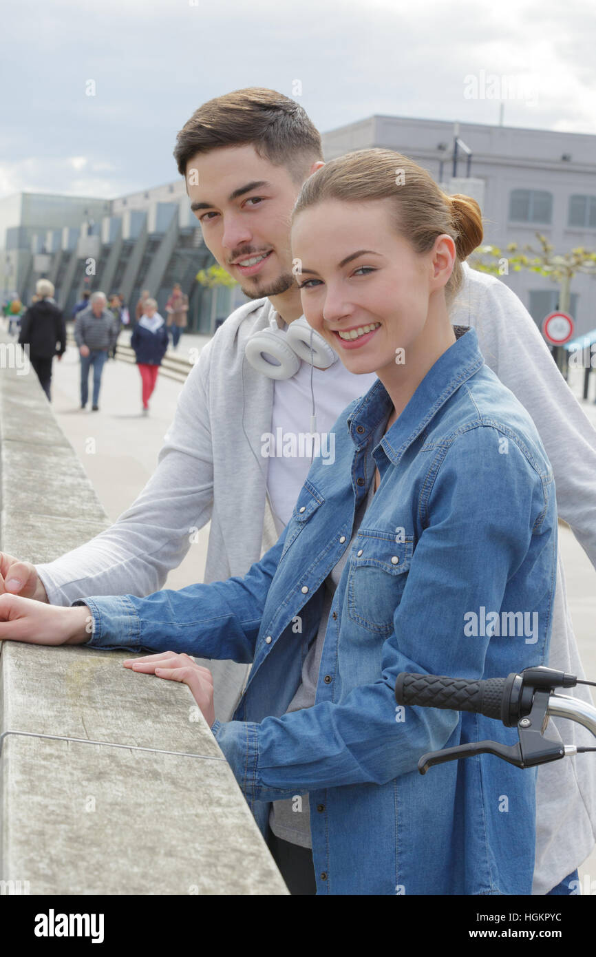 romantic couple wandering in beautiful city Stock Photo - Alamy