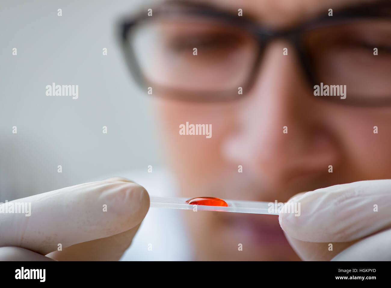 Young doctor doing blood hi-res stock photography and images - Alamy