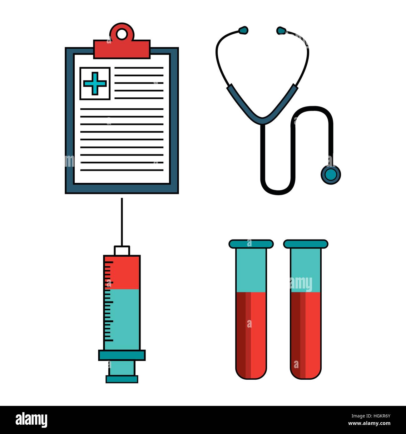 set medical isolated icons vector illustration design Stock Vector ...
