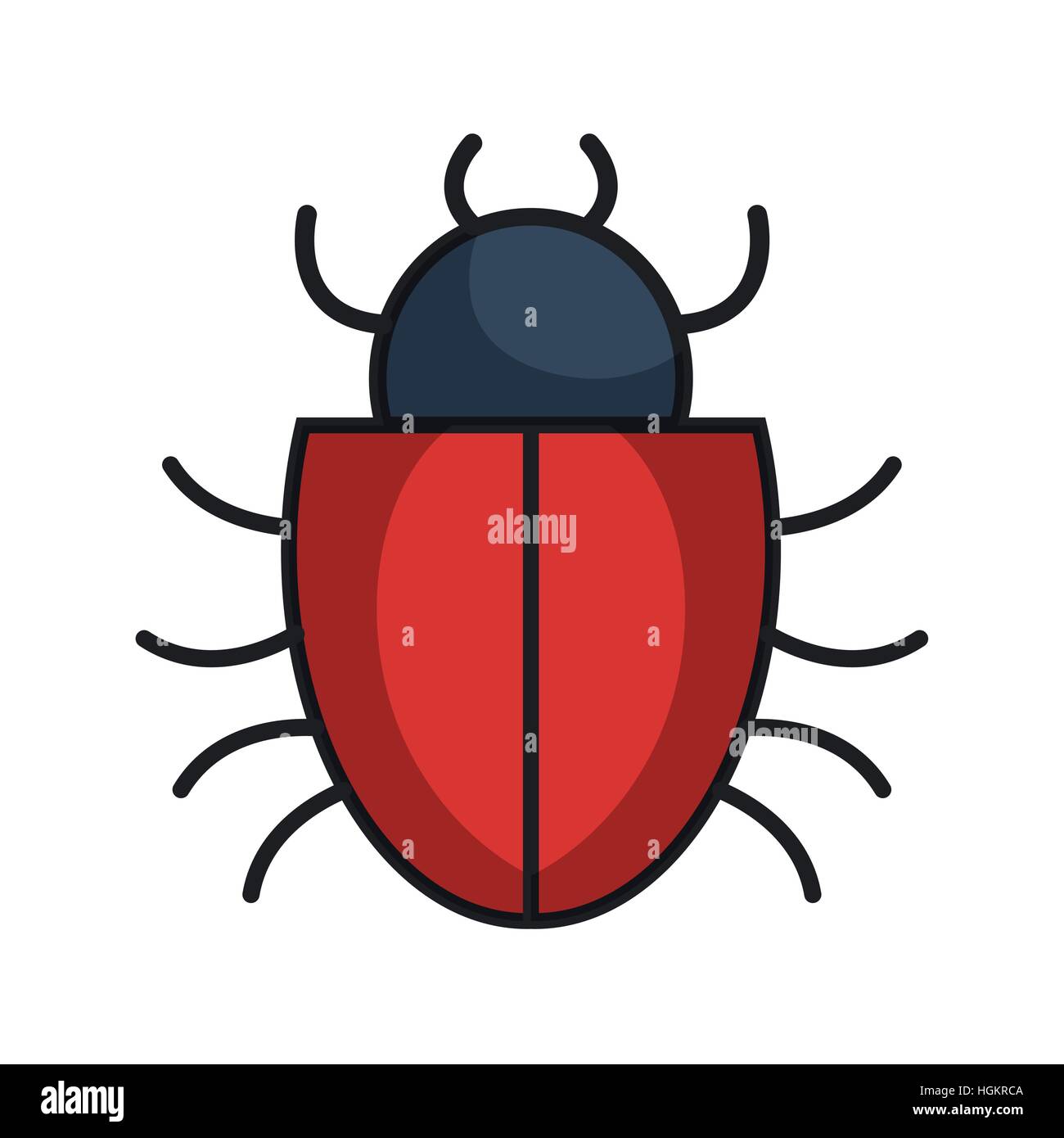 bug alert isolated icon vector illustration design Stock Vector Image ...