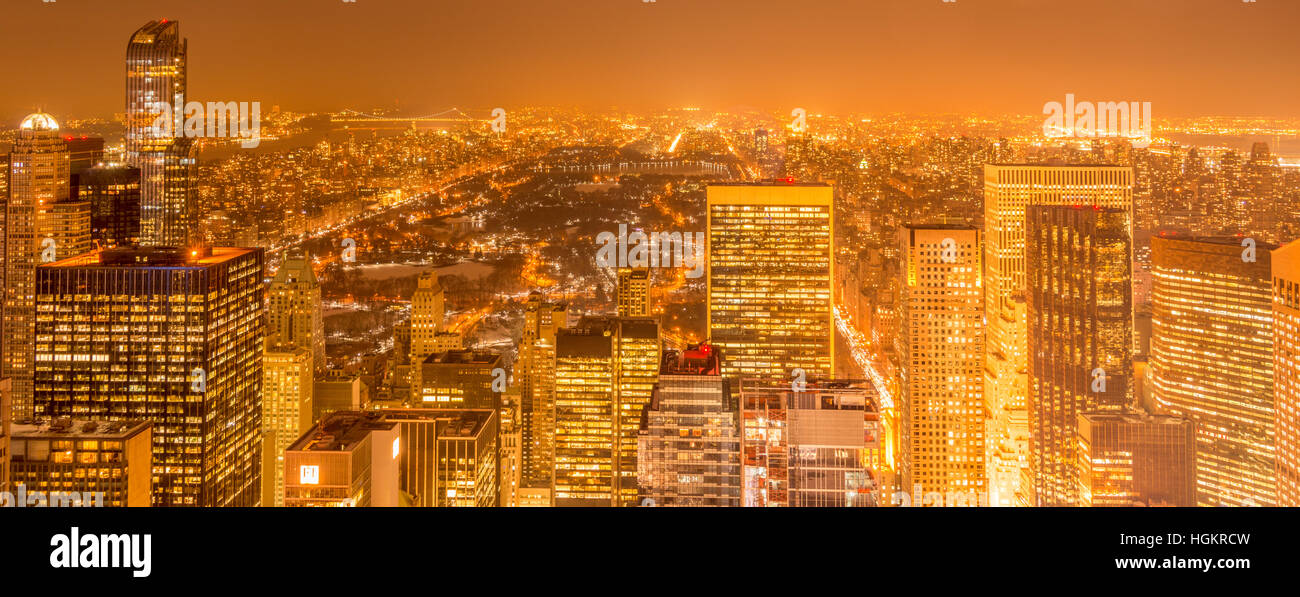 View of New York Manhattan during sunset hours Stock Photo - Alamy