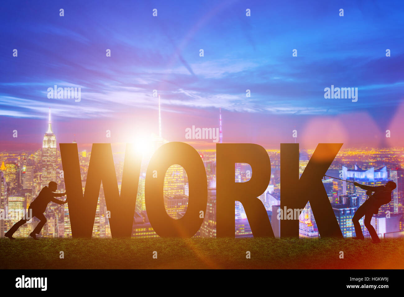 Business concept of hard work Stock Photo - Alamy